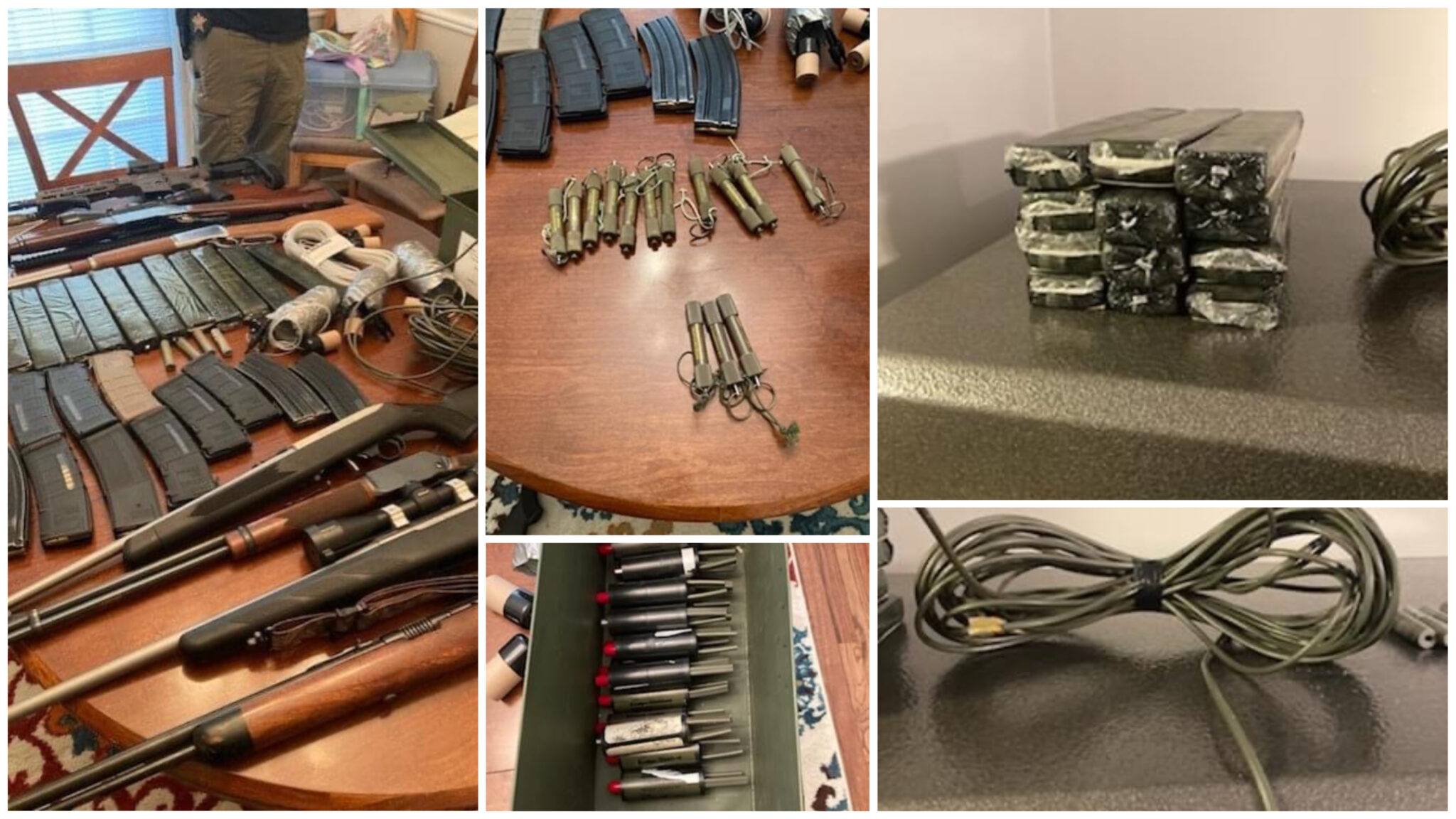 Man jailed after dangerous explosives and weapons found during ...