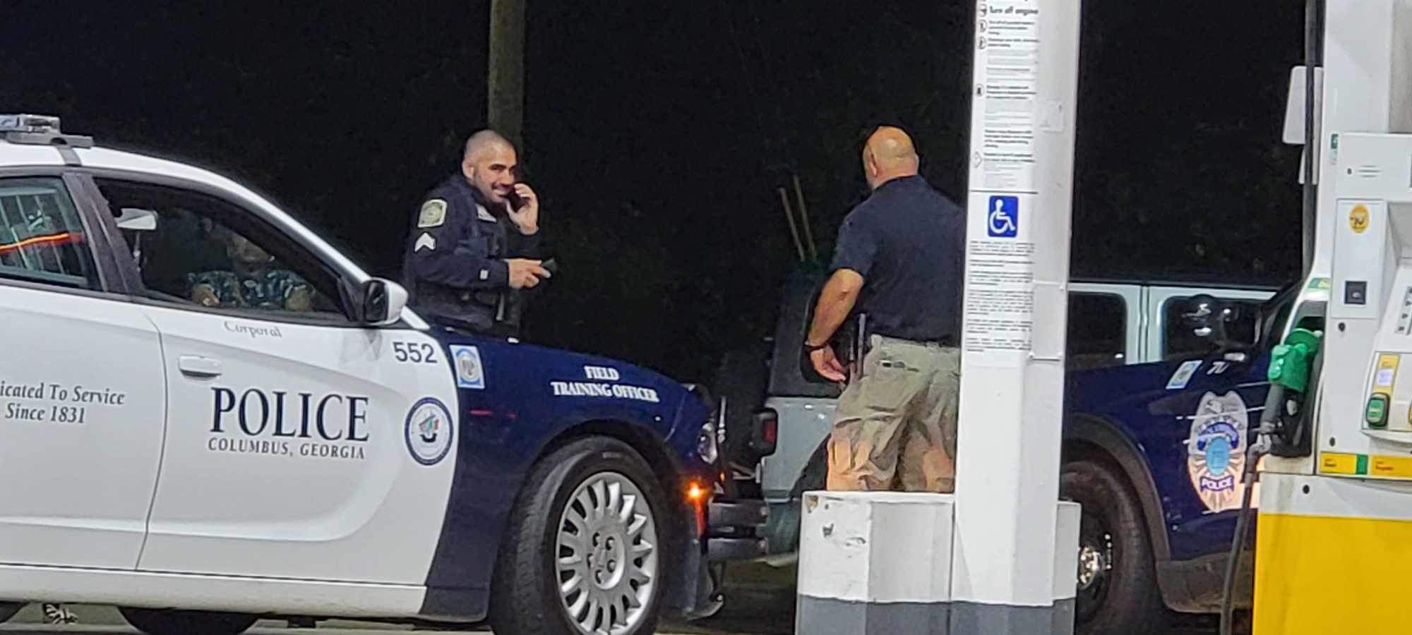 Heavy police presence at Shell gas station at Buena Vista Road and ...