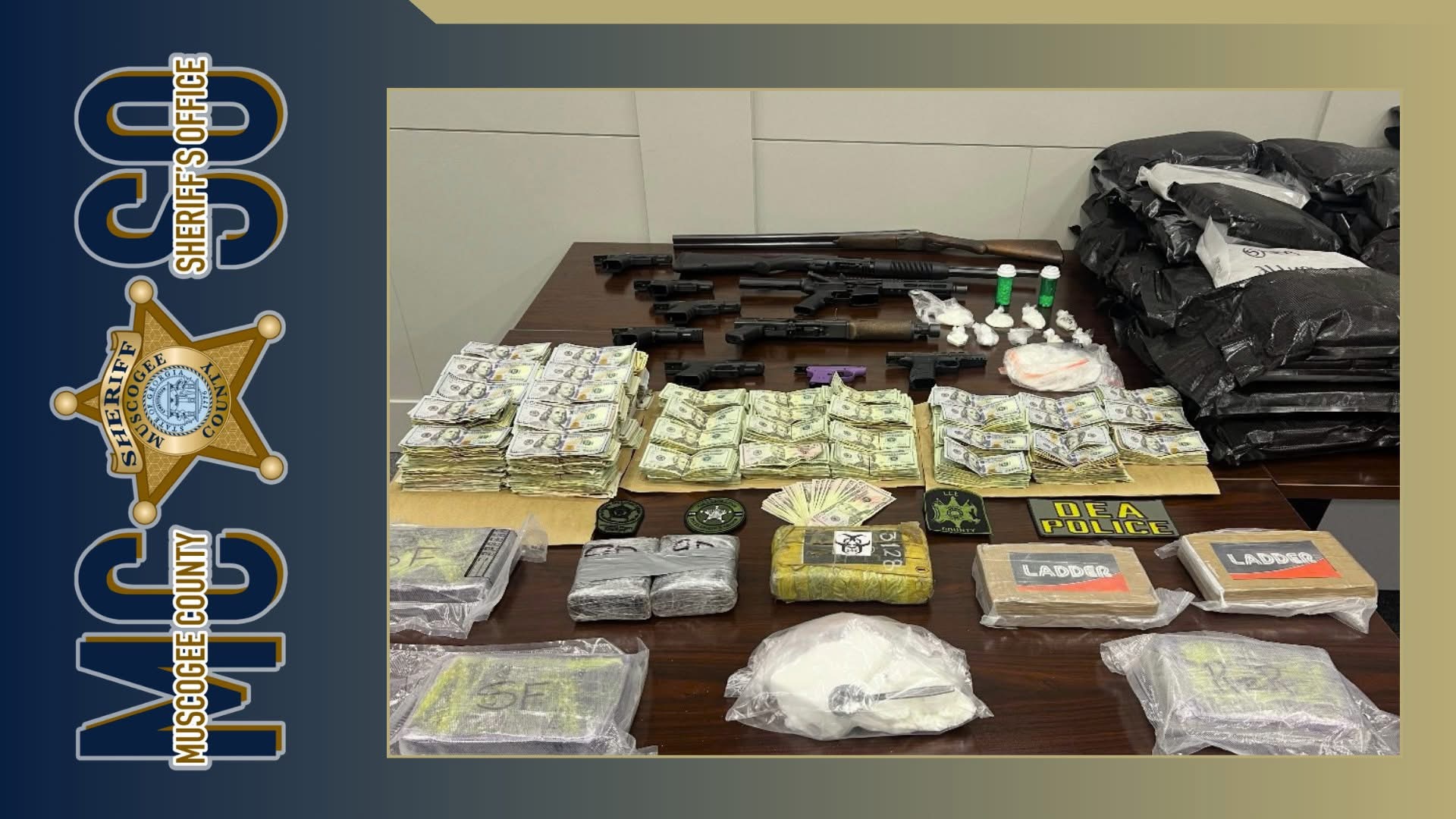 Massive Drug Trafficking Bust: Muscogee County Sheriff’s Office arrests ...
