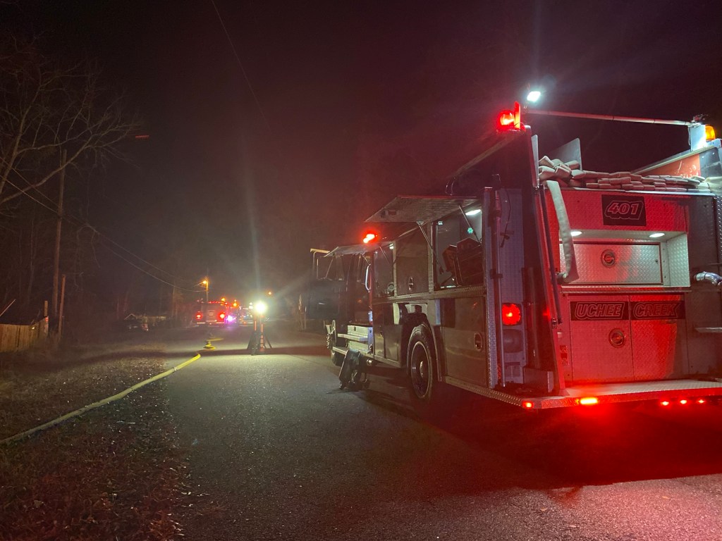 Fire officials work to extinguish blaze following explosion in Ladonia ...